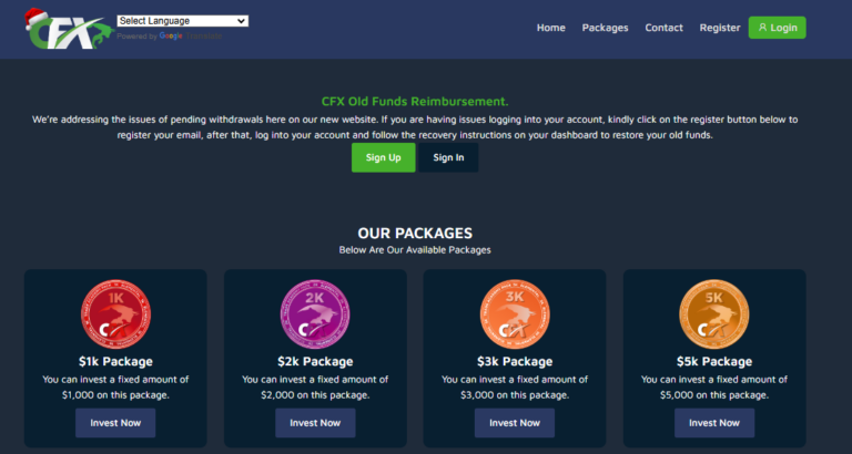 CFX Legacy Review 2024 | File a scam complaint